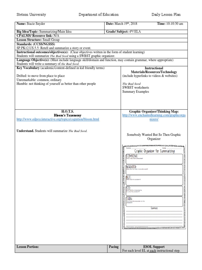 Reading Small Group Lesson | PDF | Little Red Riding Hood | Lesson Plan