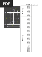 Tabla de Perfile W | PDF