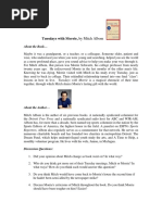 Tuesdays with Morrie Study Guide | PDF | Social Science | Self-Improvement