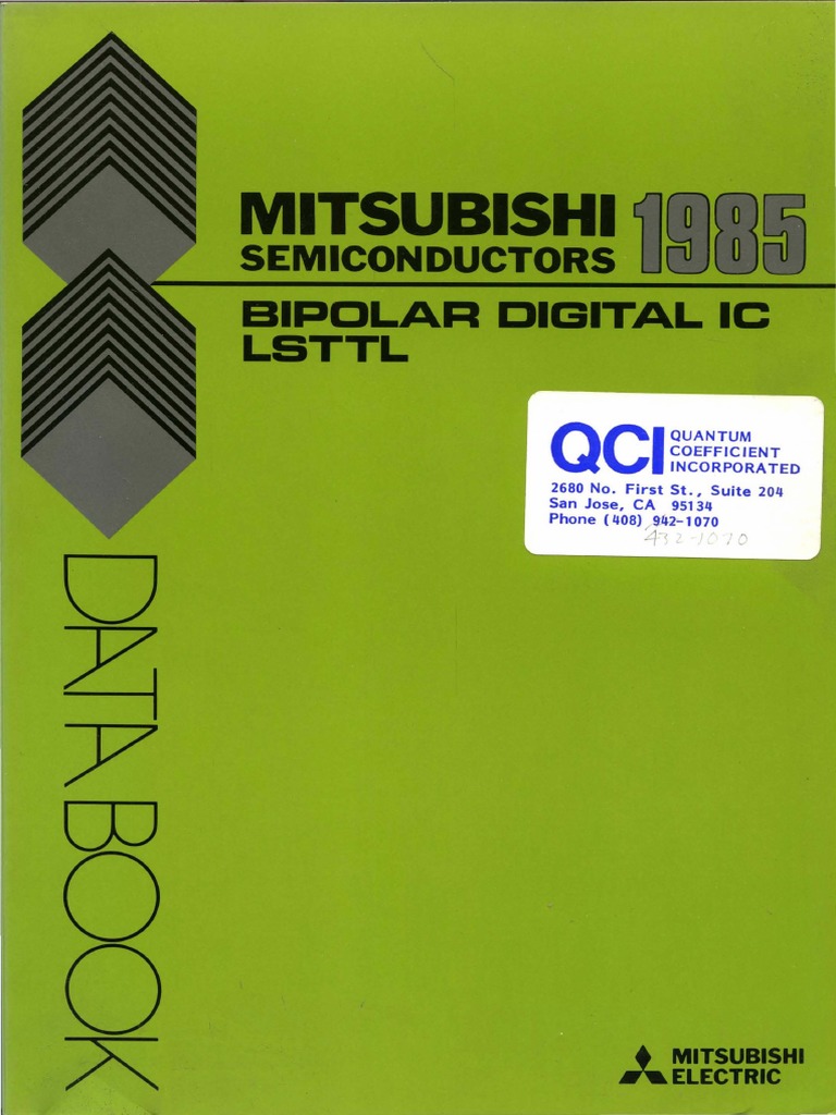1985 Mitsubishi Bipolar Digital IC LSTTL Integrados | PDF | Electronic ...
