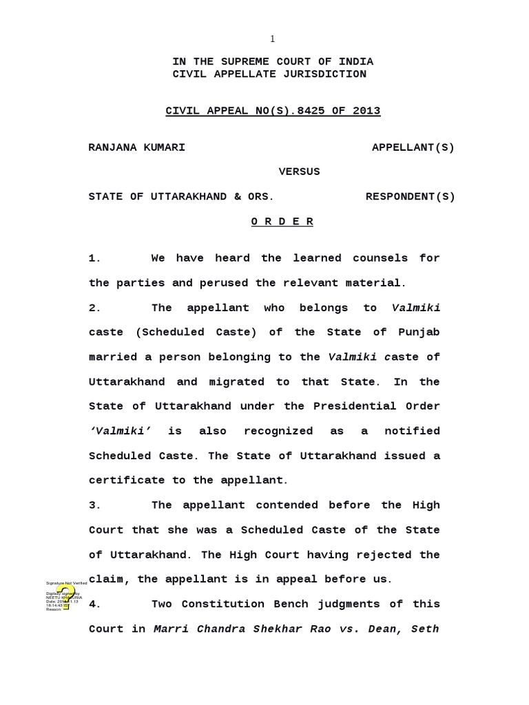 Honourable Suprem Court 13.11.2018 Judgemen | PDF | Supreme Courts ...