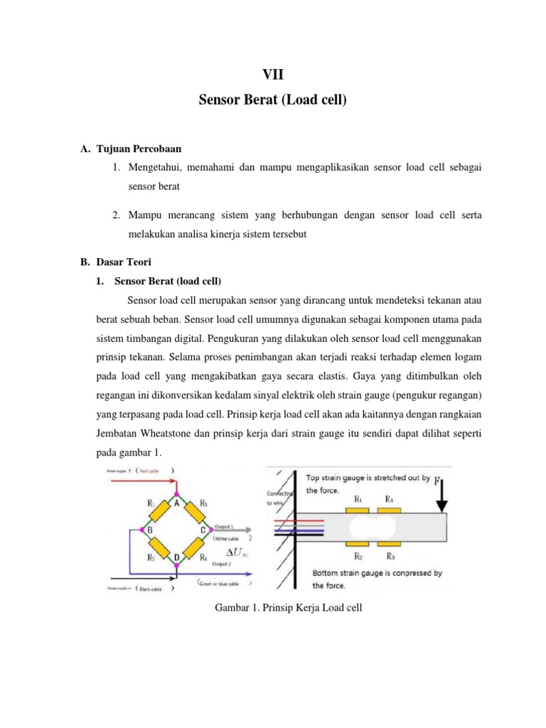 Praktikum 7 - Sensor Berat | PDF