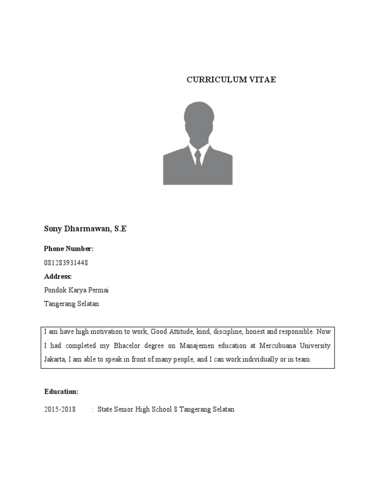 Curriculum Vitae: Phone Number | PDF
