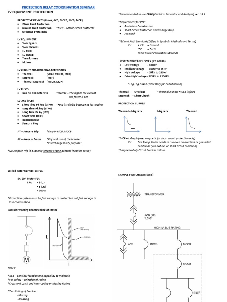 Protection Relay Coordination | PDF | Fuse (Electrical) | Transformer