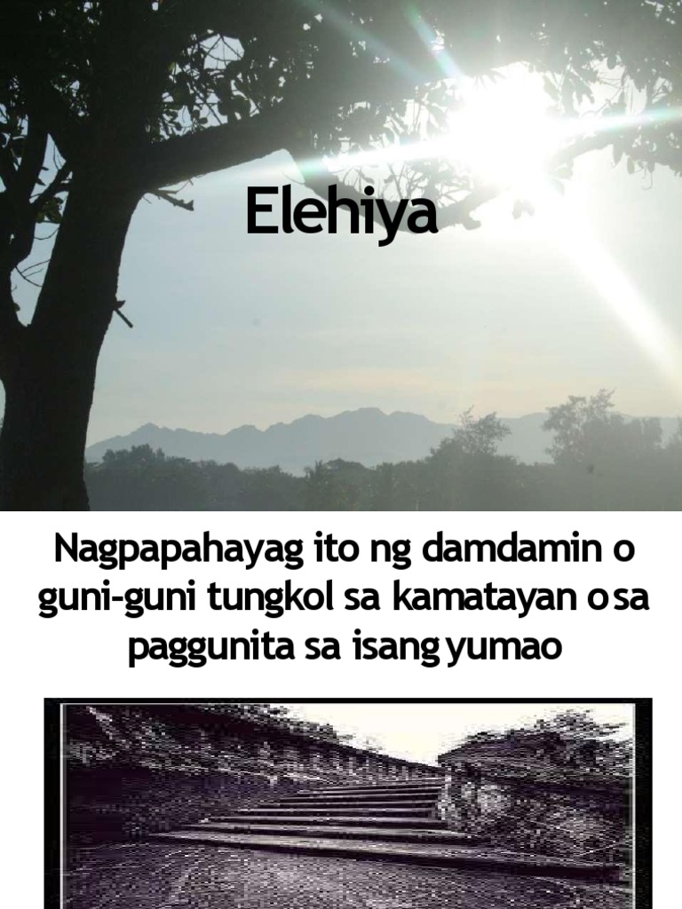 Elemento Ng Elehiya