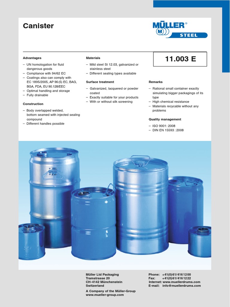 Tanques de acero | Packaging And Labeling | Procedural Knowledge