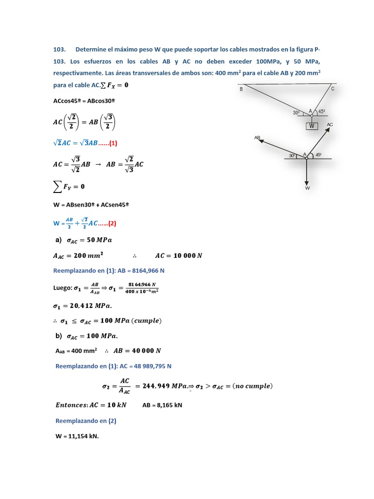 Esfuerzo Simple | PDF | Ingeniería mecánica | Materiales