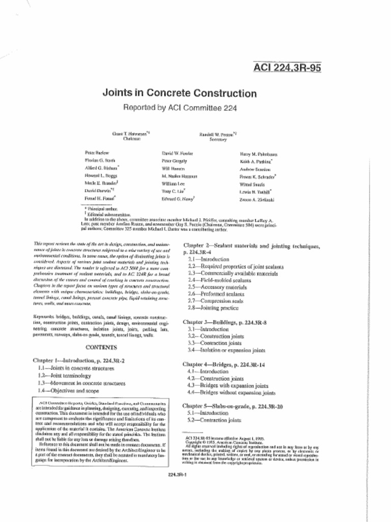 Attachment 1 - ACI 244.3R-95 | PDF