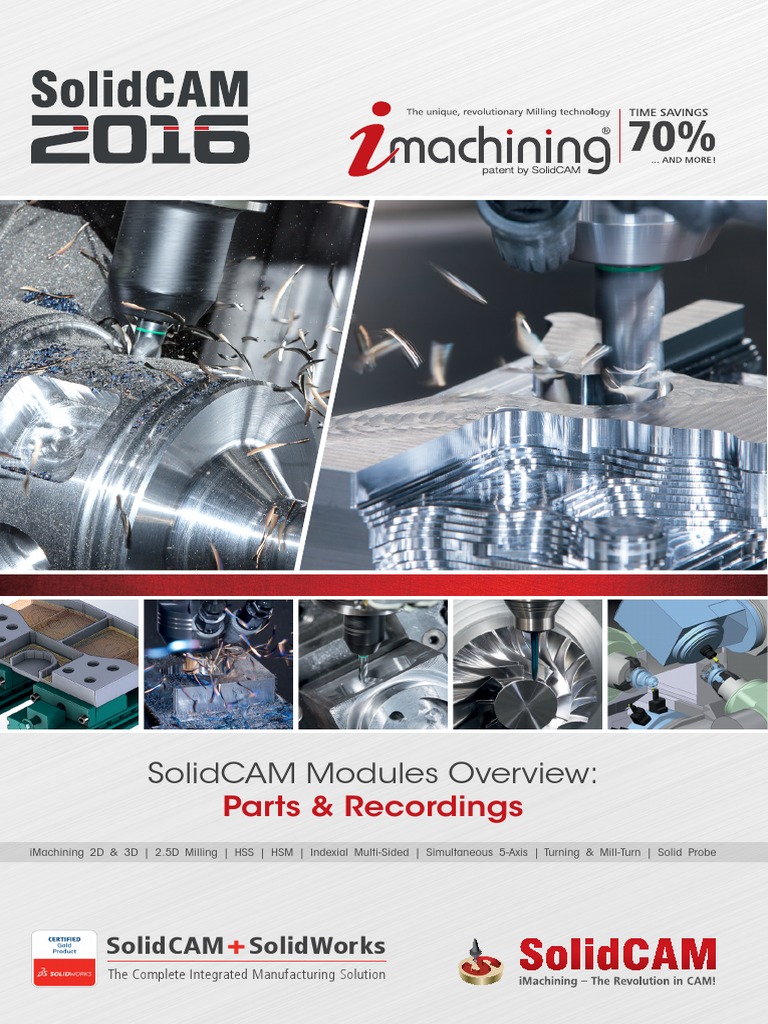 SolidCAM 2016 5 Axis Basic Training | PDF | Machining | Drilling