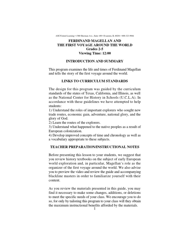 Ferdinand Magellan Timeline Of Life