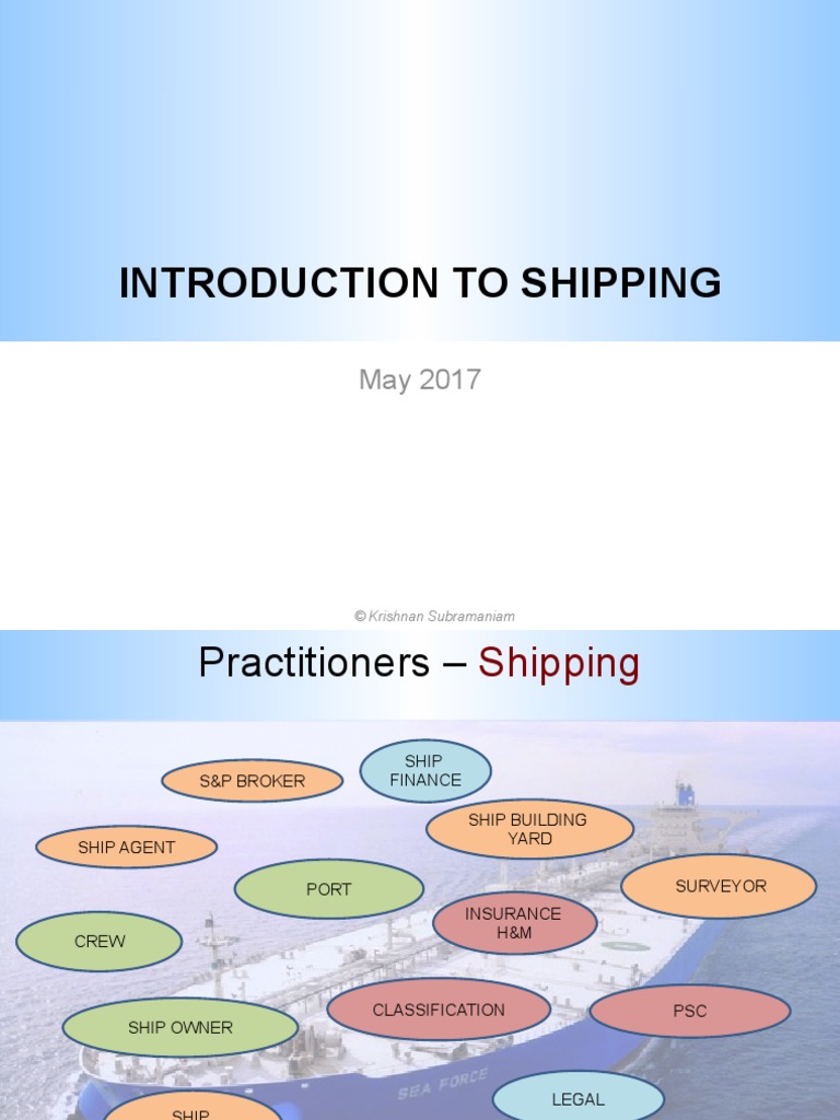 Topic - Intro To Shipping | PDF | Tonnage | Ships