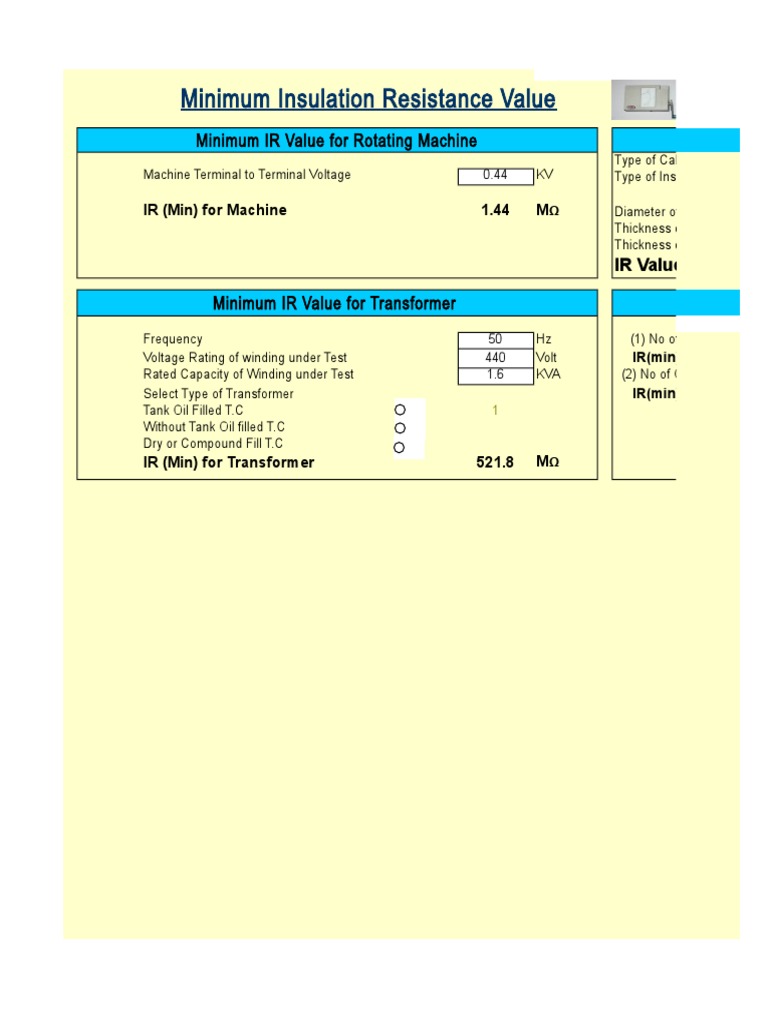 Insulation Resistance Measurement | PDF | Insulator (Electricity ...