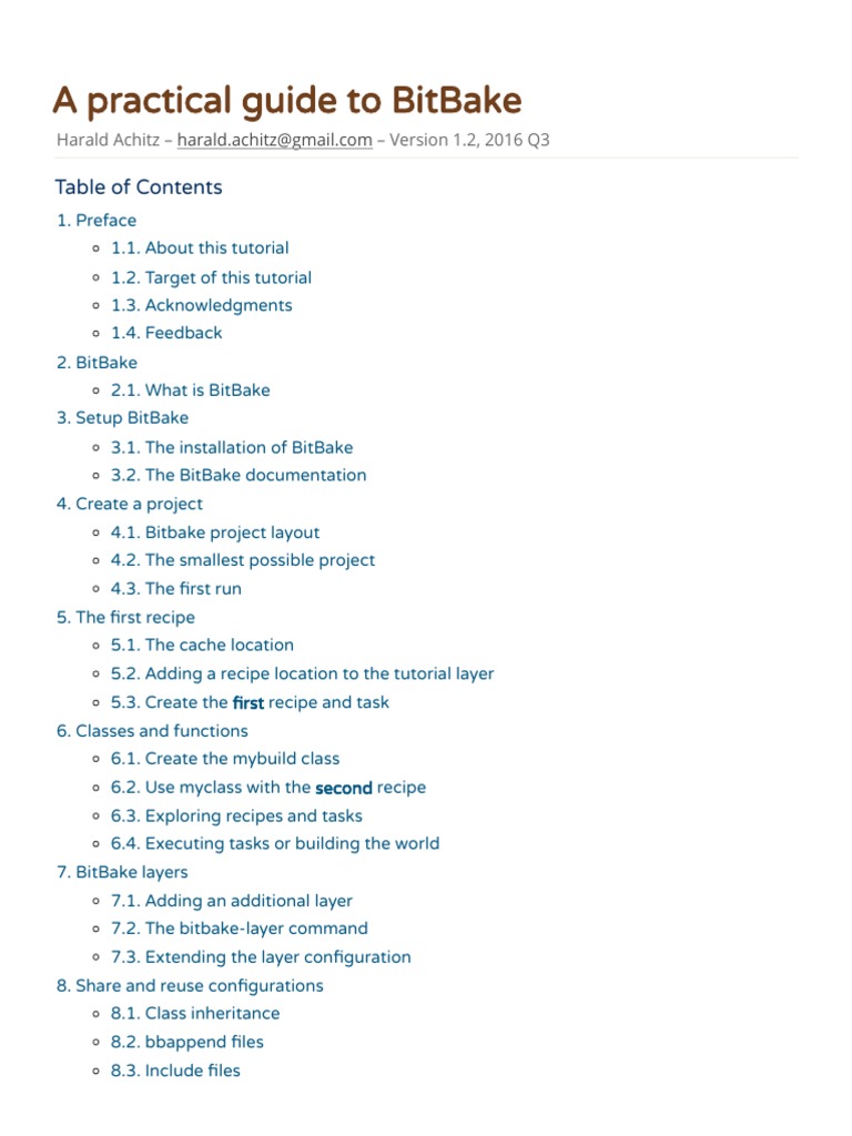 A Practical Guide To BitBake | Download Free PDF | Subroutine | Variable (Computer Science)