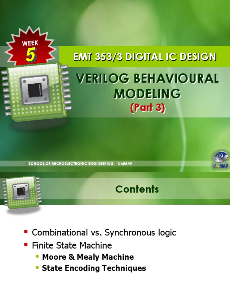 Week #6 - Verilog Behavioural Modeling (Part 4) FSM | PDF | Computer ...