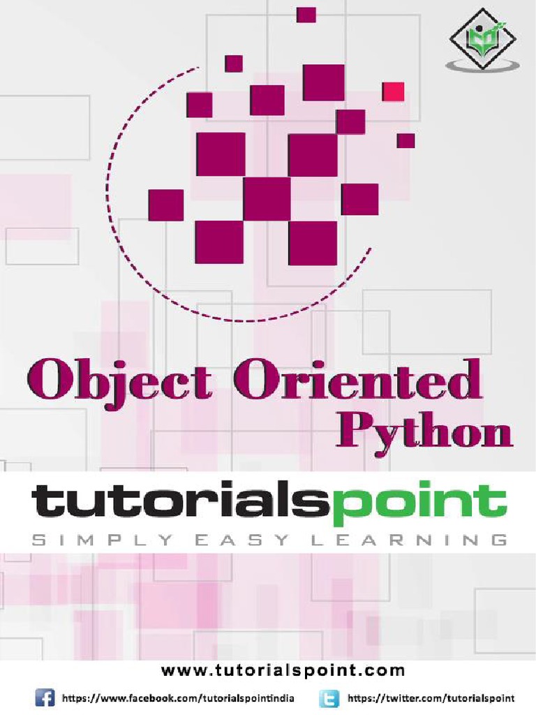 Object Oriented Python Tutorial Object Oriented Programming Object