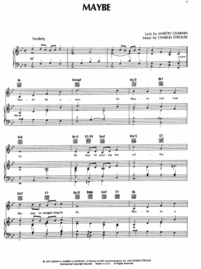 Maybe (Annie) | PDF