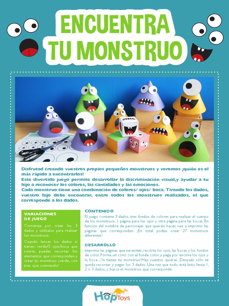 Crea y Juega con Monstruos Personalizados | PDF