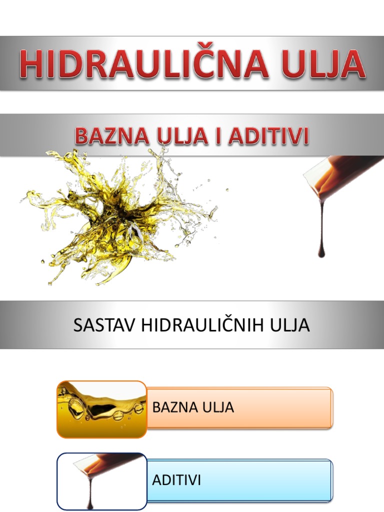 Bazna Ulja I Aditivi-Konačna | PDF