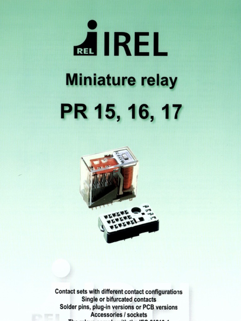 Iskra Releji Katalog PR151617 PDF | PDF