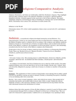 Major World Religions Comparison Chart | PDF | Jesus | Catholic Church