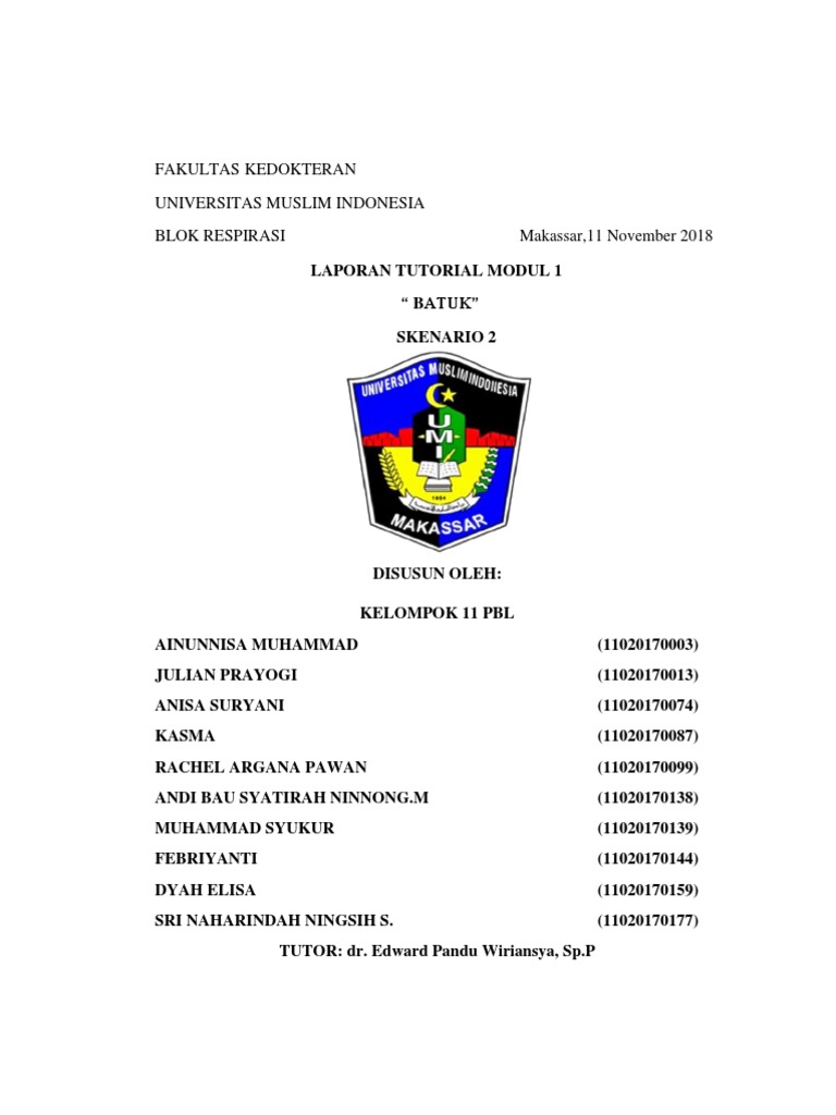 Laporan PBL Kel 11 Modul 1 | PDF
