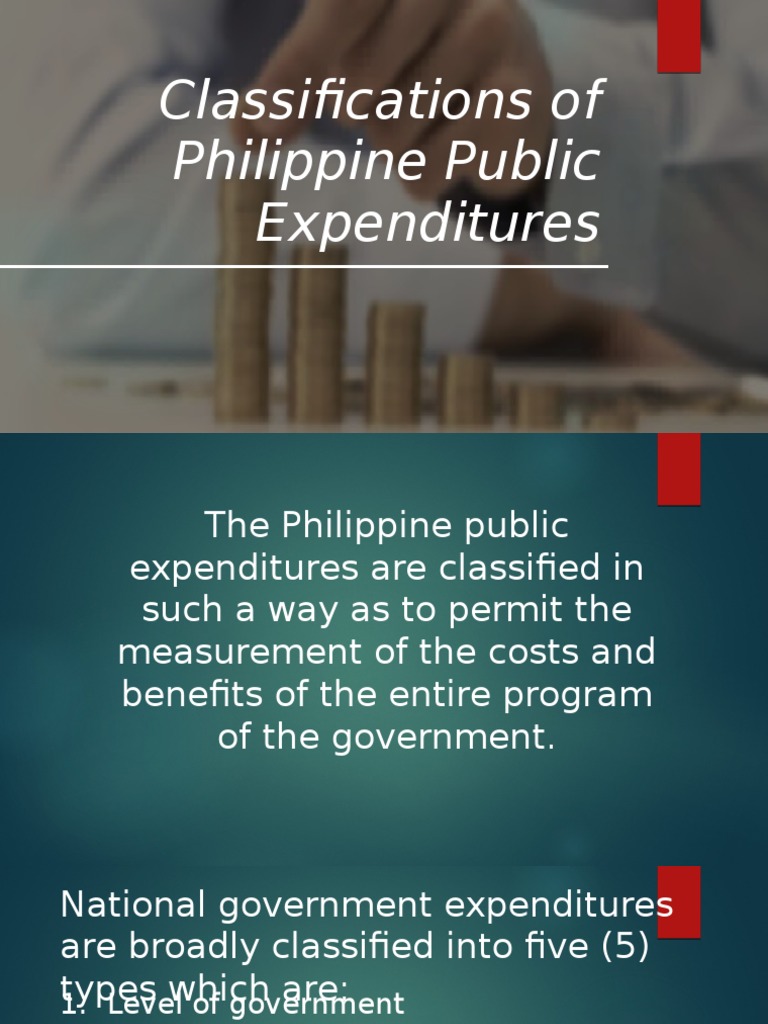 Classifications of Philippine Public Expenditures | PDF | Expense ...