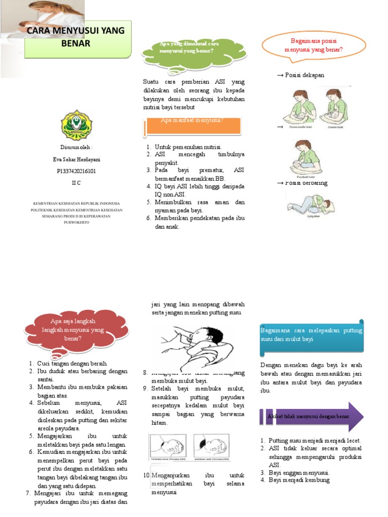 LEAFLET Cara Menyusui Yg Benar Print | PDF