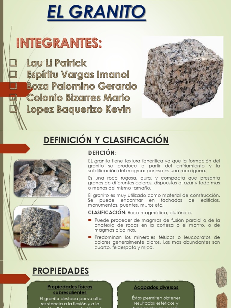 Propiedades Minerales Del Granito Qué Piedras Contienen Minerales: Un