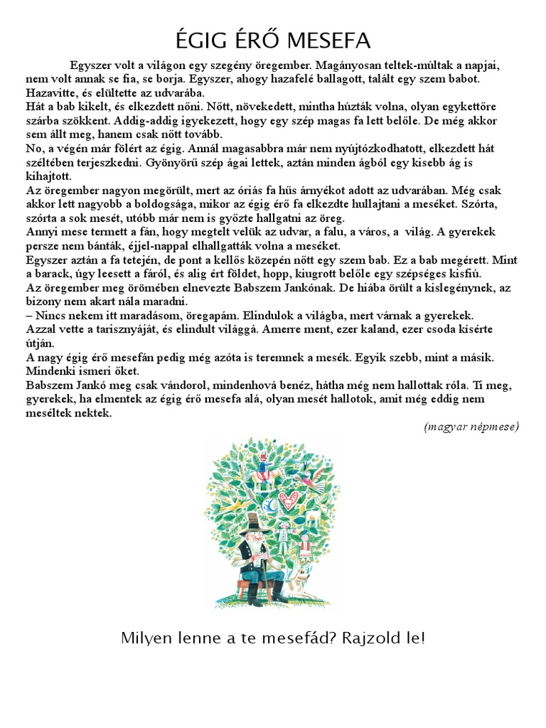 ÉGIG ÉRŐ MESEFA-meséje | PDF
