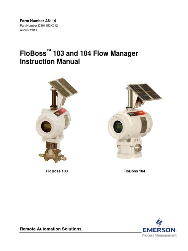 FloBoss 103 and 104 Flow Manager PDF | PDF | Random Access Memory ...