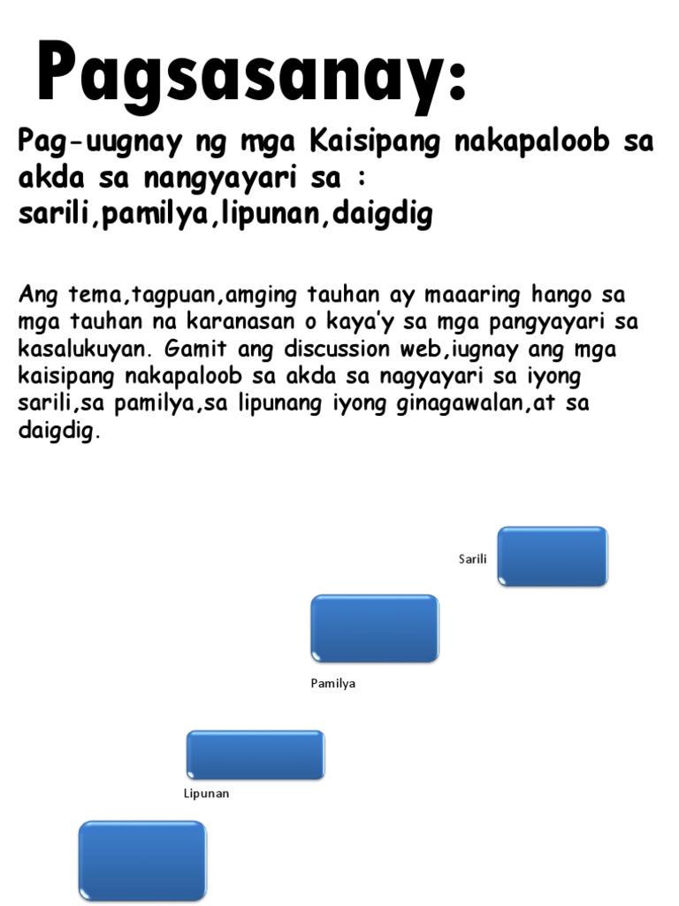 Pagsasanay Sa Filipino | PDF