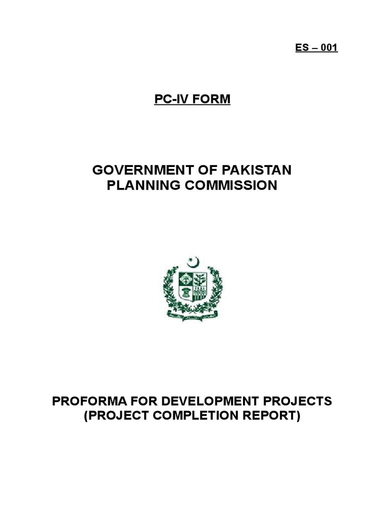 PC-IV Form (New) | PDF | Expense | Cost
