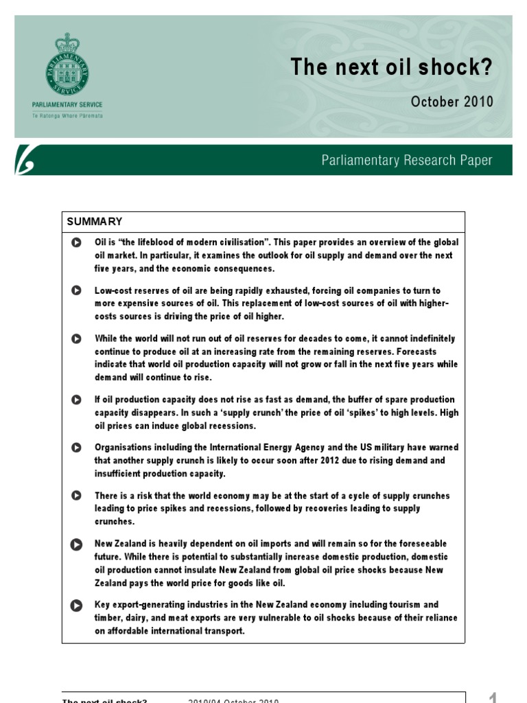 The Next Oil Shock 1 | PDF | Peak Oil | Petroleum
