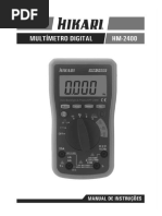 Manual Multimetro Digital HM 2030 | PDF | Rede elétrica | Diodo