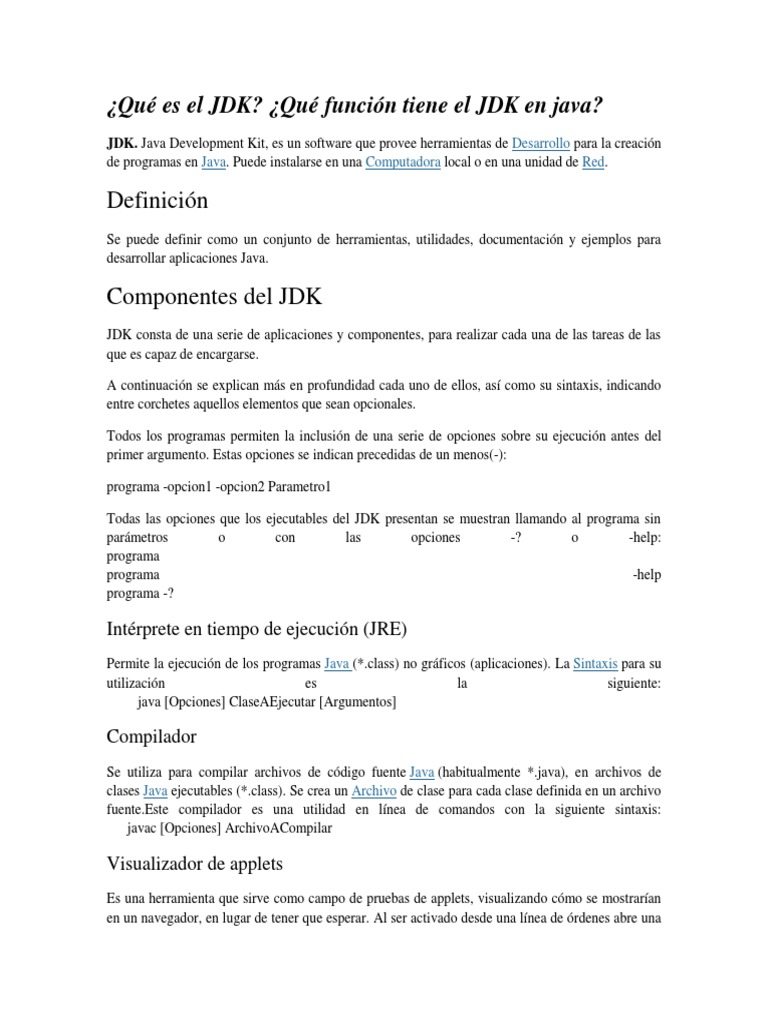 Qué Es El JDK | PDF | Entorno de desarrollo integrado | Eclipse (software)