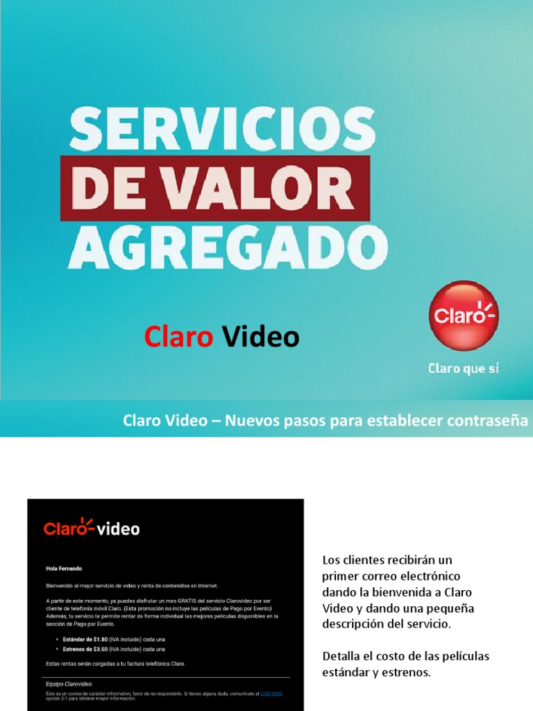 Claro Video Pasos Para Asignar Y Recuperar Contraseña Activacion