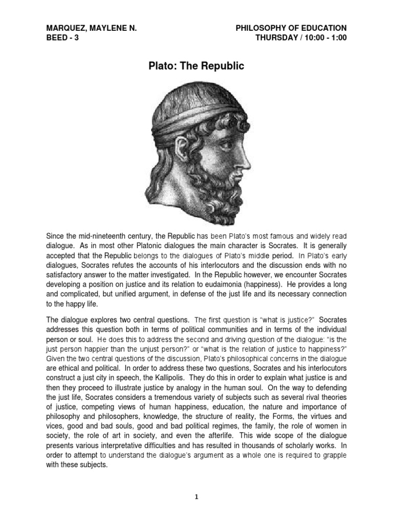 Plato's Republic Explained | PDF | Plato | Justice
