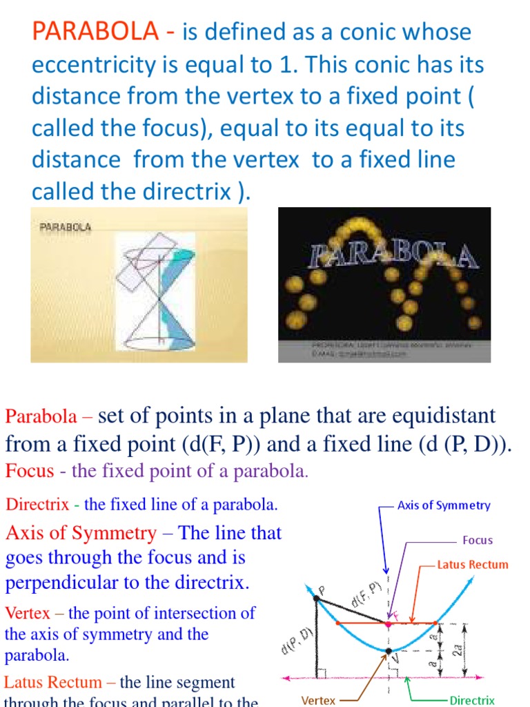 Parabola | PDF | Geometric Shapes | Space