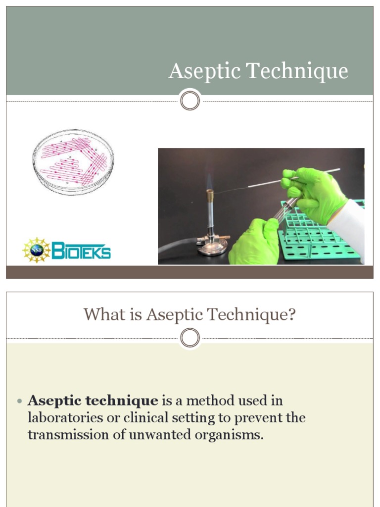Aseptic Technique | PDF