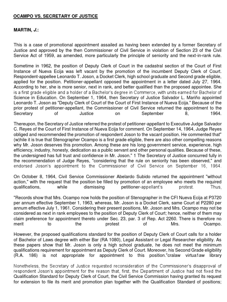 Ocampo To Mangelen | PDF | Judiciaries | Judge