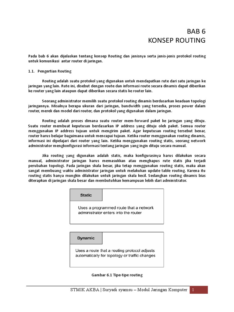 Materi Routing PDF | PDF