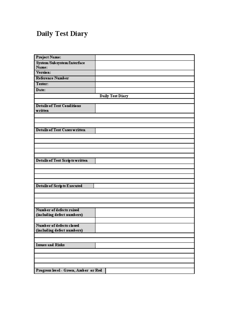 Daily Test Summary for QA Teams | PDF