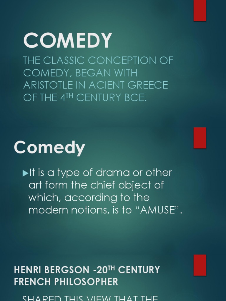Comedy: The Classic Conception of Comedy, Began With Aristotle in ...