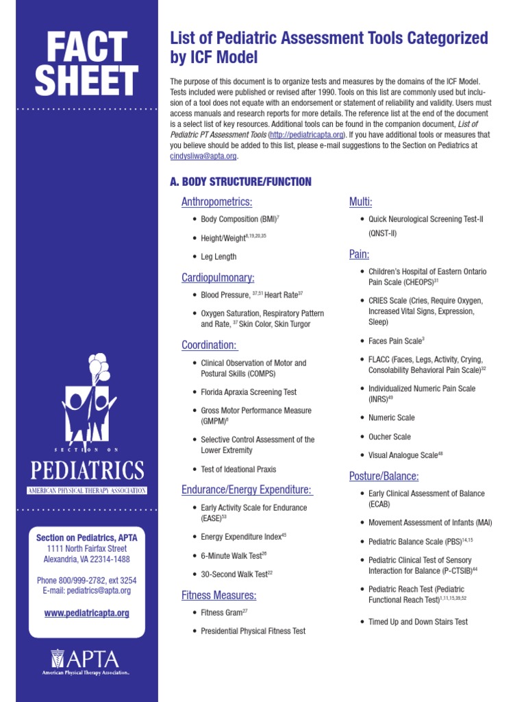 13 Assessment&screening Tools PDF | Download Free PDF | Balance (Ability)