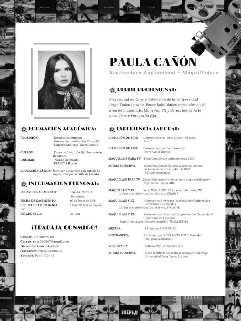 Paula Cañón: Maquilladora y Realizadora | PDF | Science | Ciencia y Tecnología