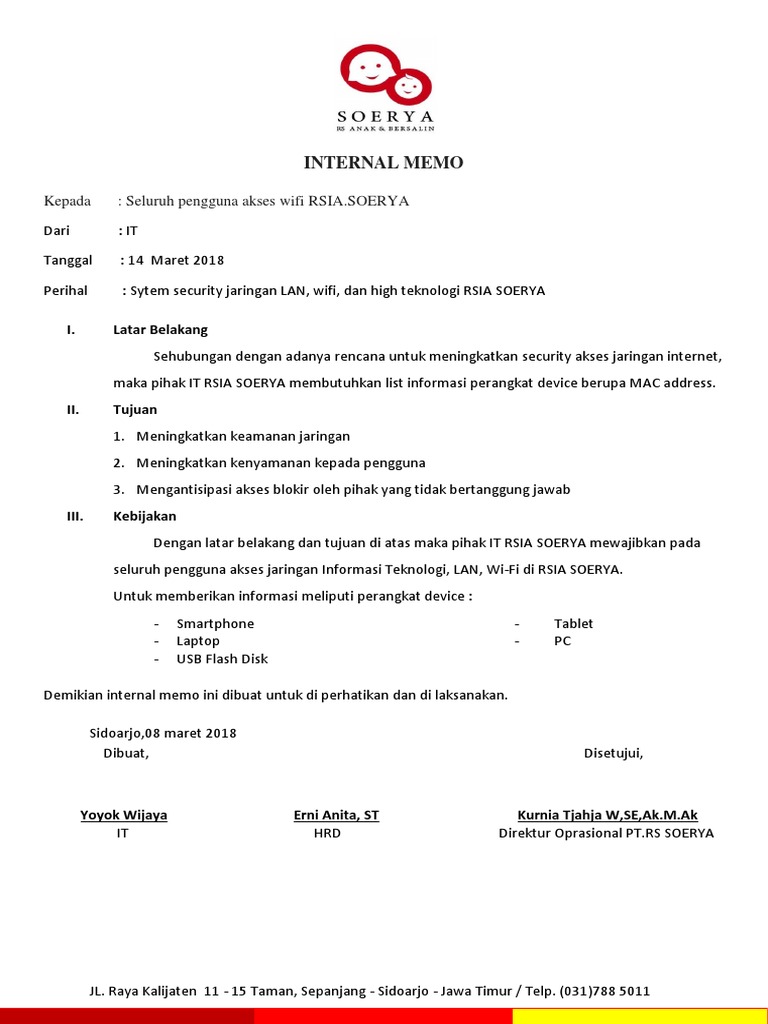 Internal Memo | PDF