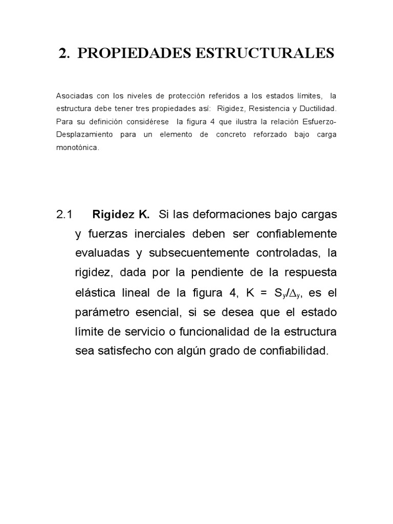 Conceptos Basicos de Estructura | PDF | Rigidez | Hormigón