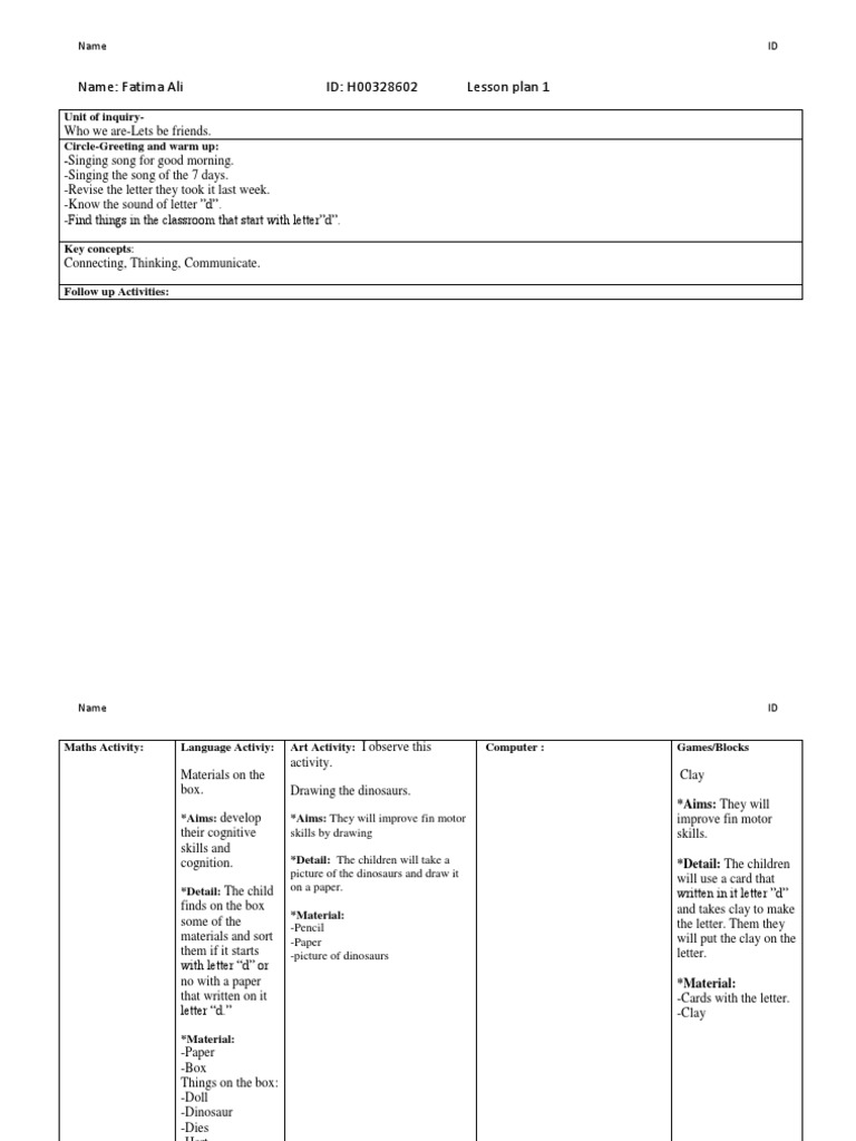 Lesson Plan 3 English | PDF | Pedagogy | Behavior Modification