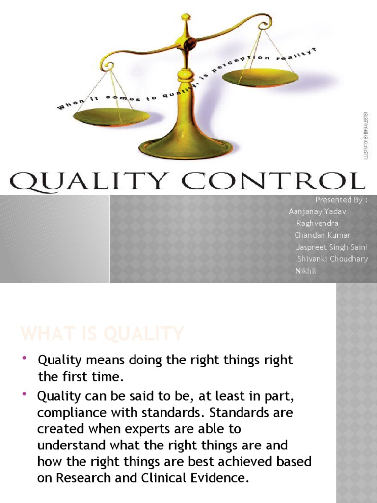 Understanding Quality Control Through Dimensions, Tools and the PDCA ...