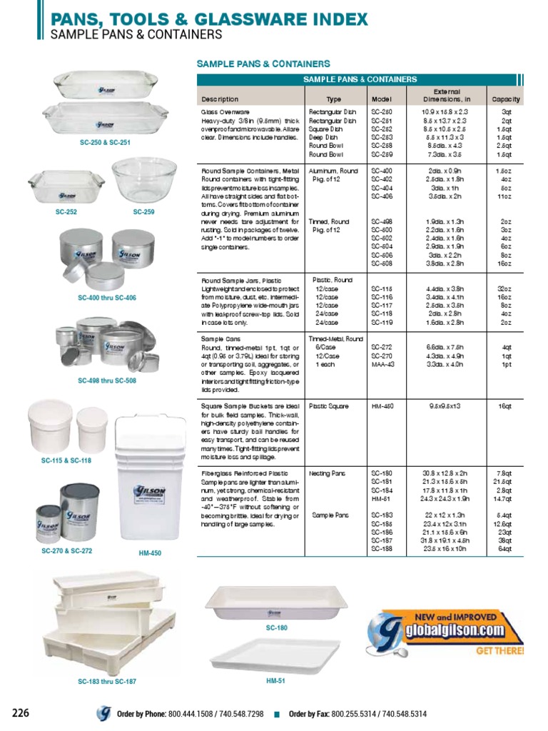 Sample Pans & Containers | PDF | Amorphous Solid | Building Engineering